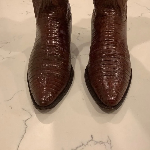 Lucchese | Shoes | Lucchese Mens Lizard Cowboy Boots | Poshmark